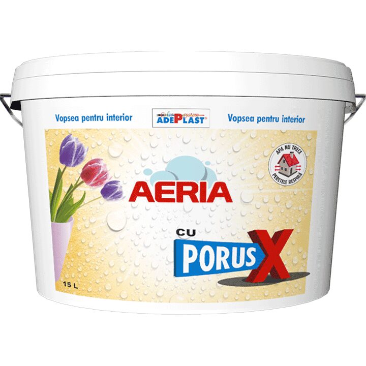 Adeplast Aeria Cu Porus x Vopsea Interior B1 8L - Adimag